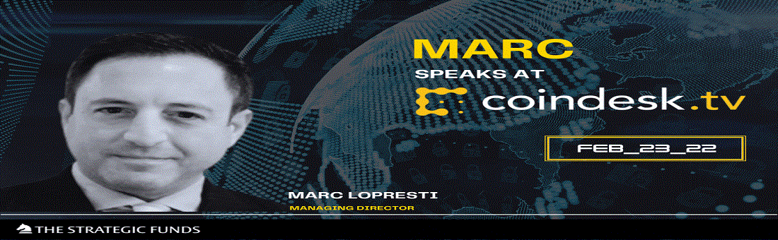 Marc Speaks at Coindesk TV - The Strategic Funds